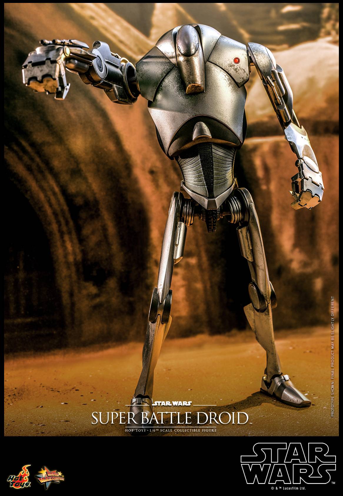 Super Battle Droid Hot Toys Mms682 Star Wars Attack Of The Clones 16th Scale Collectible Figure