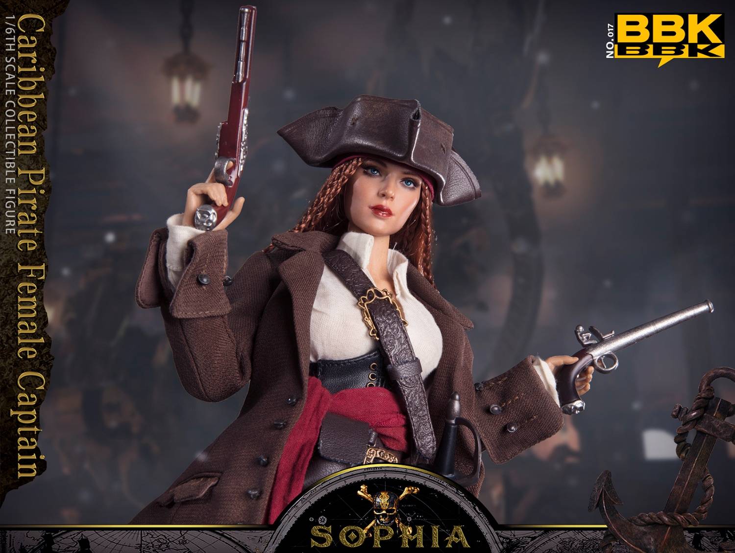 Sophia - BBK BBK017 1/6th scale Caribbean Pirate Female Captain