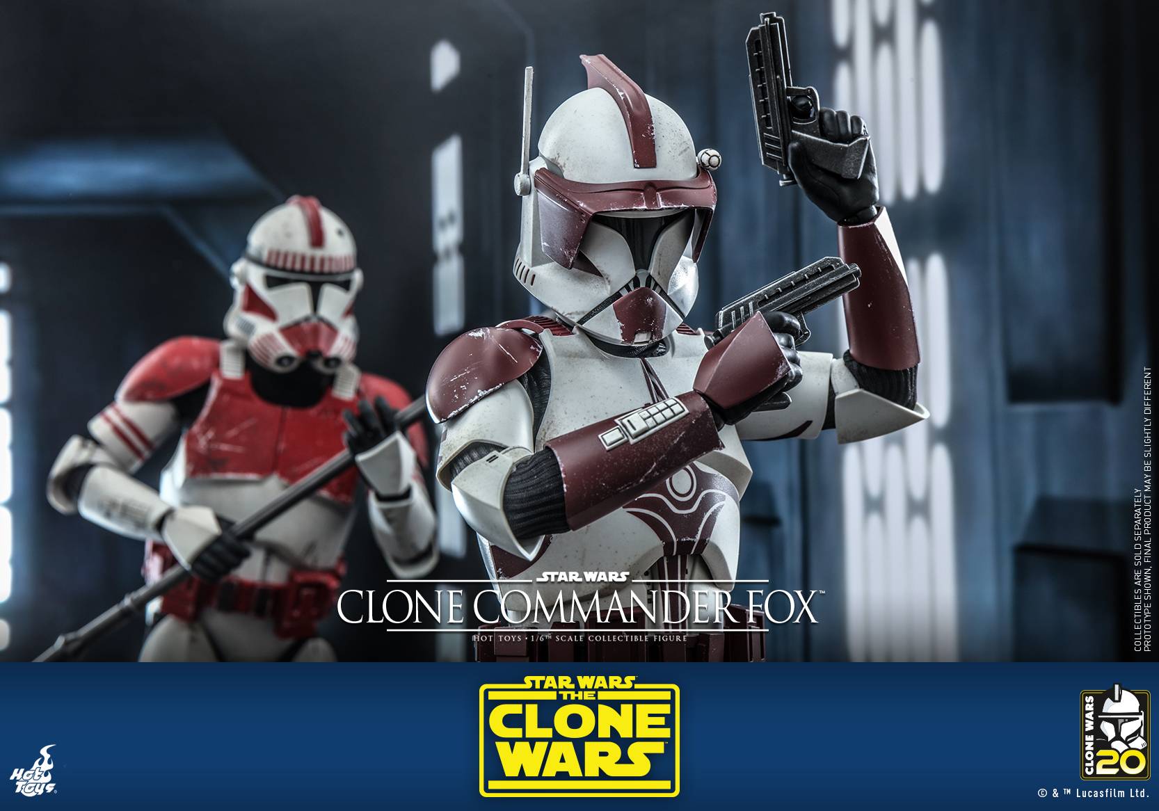 Clone Commander Fox - Hot Toys TMS103 Star Wars The Clone Wars - 1/6th ...