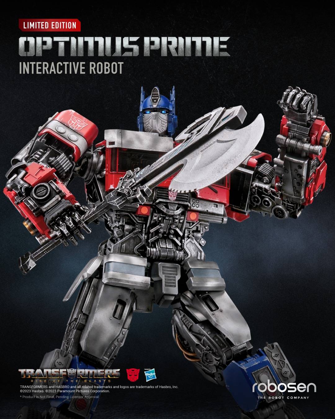 Optimus Prime (Limited Edition) - Robosen QTZPM Transformers Rise of ...