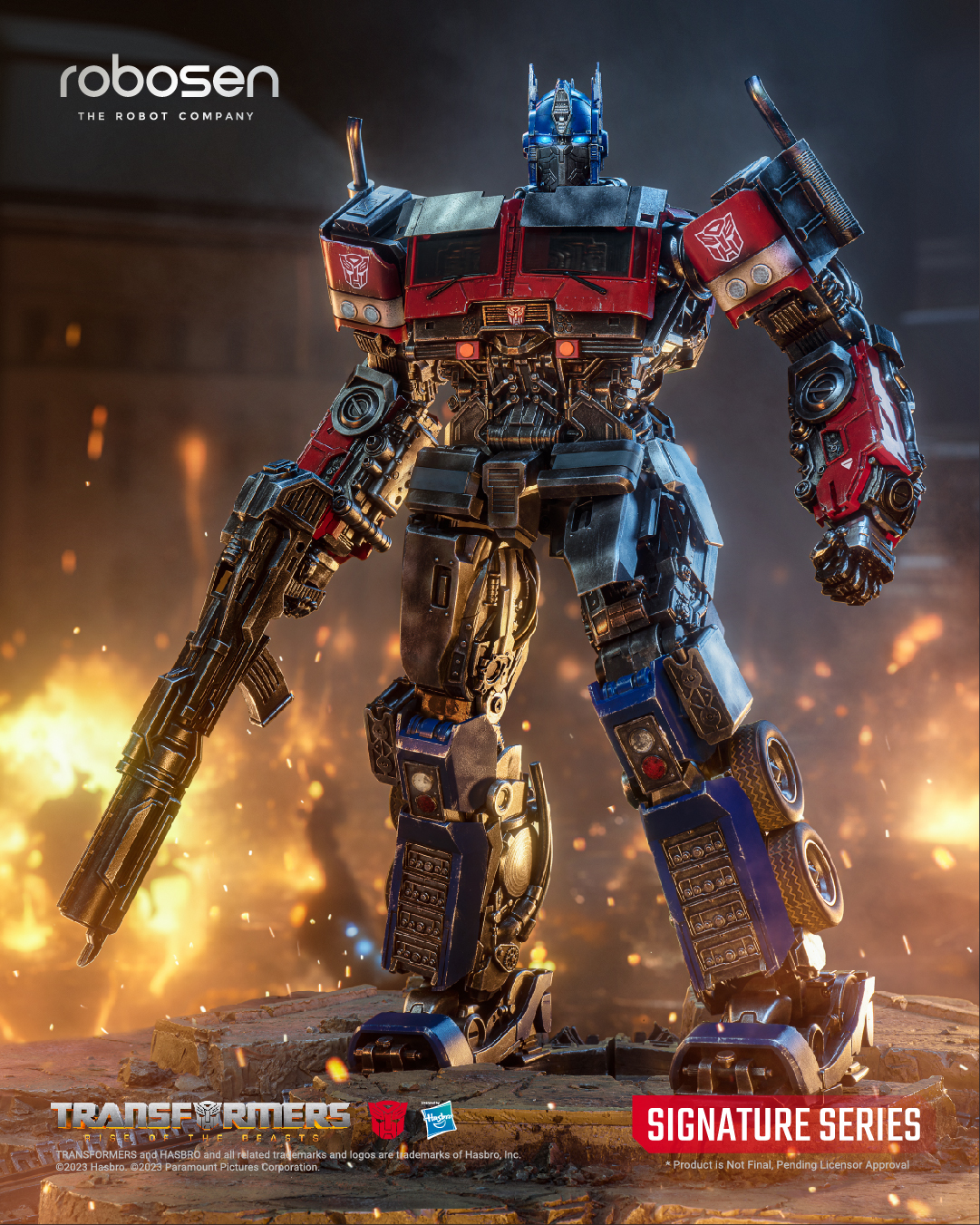 Optimus Prime (Limited Edition) - Robosen QTZPM Transformers Rise of ...