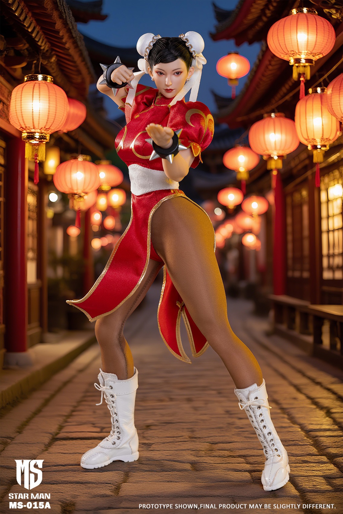 Star Man MS-015A 1/6th scale Female Fighter Chun-li Red Ver. 女格斗家 红色版